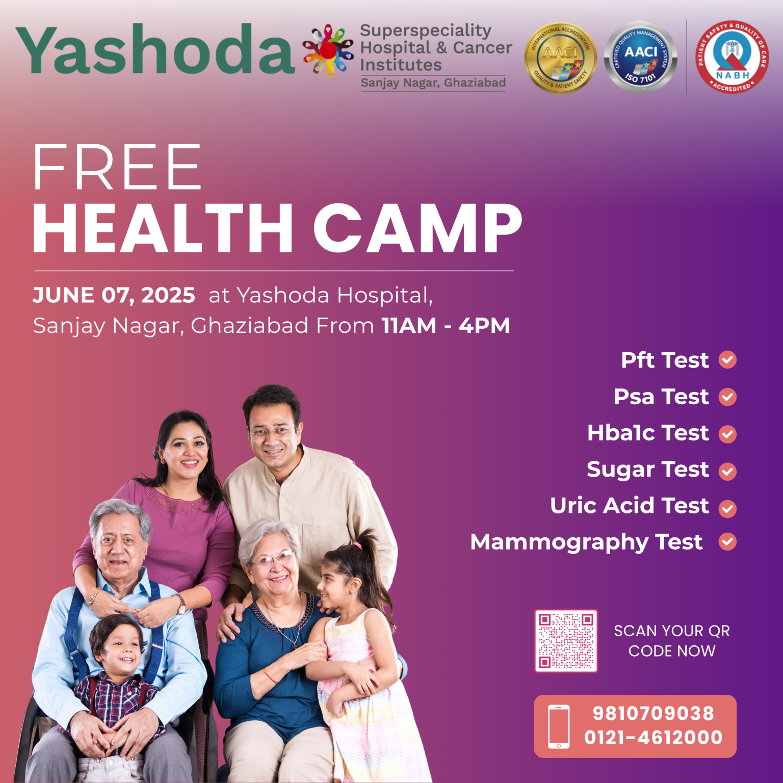 Free Health Camp at Yashoda: Comprehensive Screening for Early Disease ...